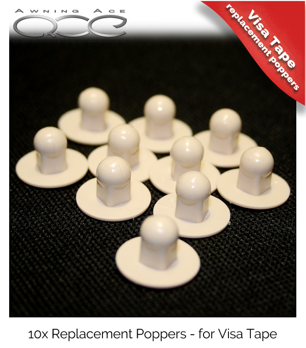 Swish Visa Curtain Tape Replacement Poppers (10 Pack) - awningace.com
