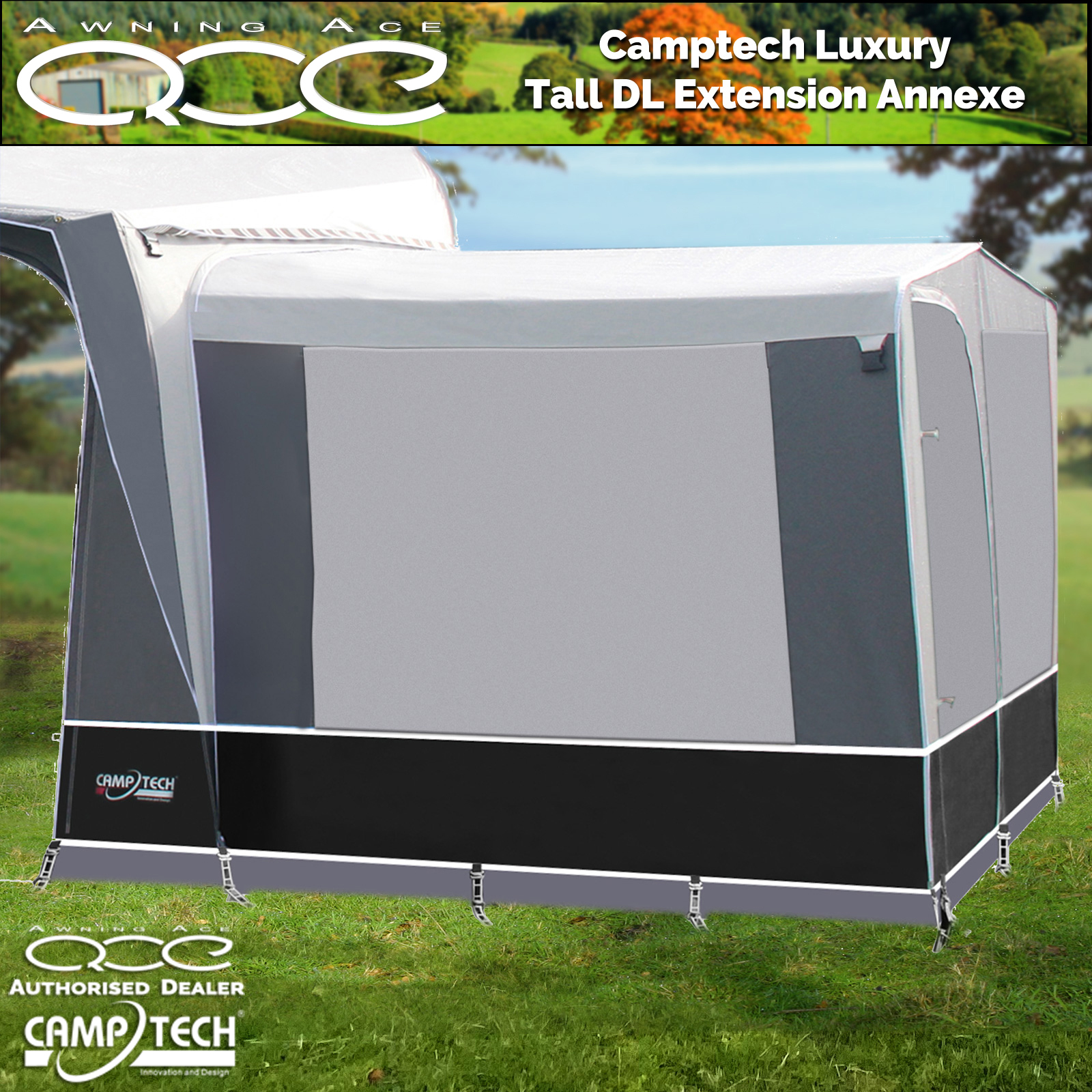 Camptech Tall Annexe Savanna Atlantis Buckingham - awningace.com