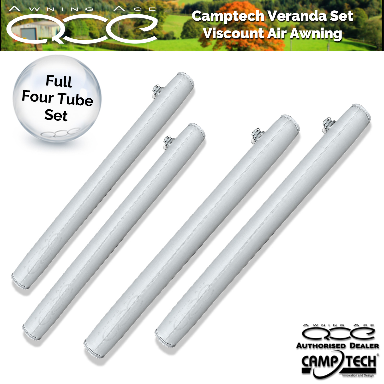 Camptech Viscount Air 400 Veranda Bar Set - 4 Tubes Complete Set ...