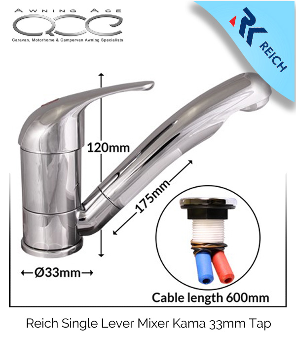 Reich Kama Single Lever Mixer Tap 572-802010PSK - awningace.com