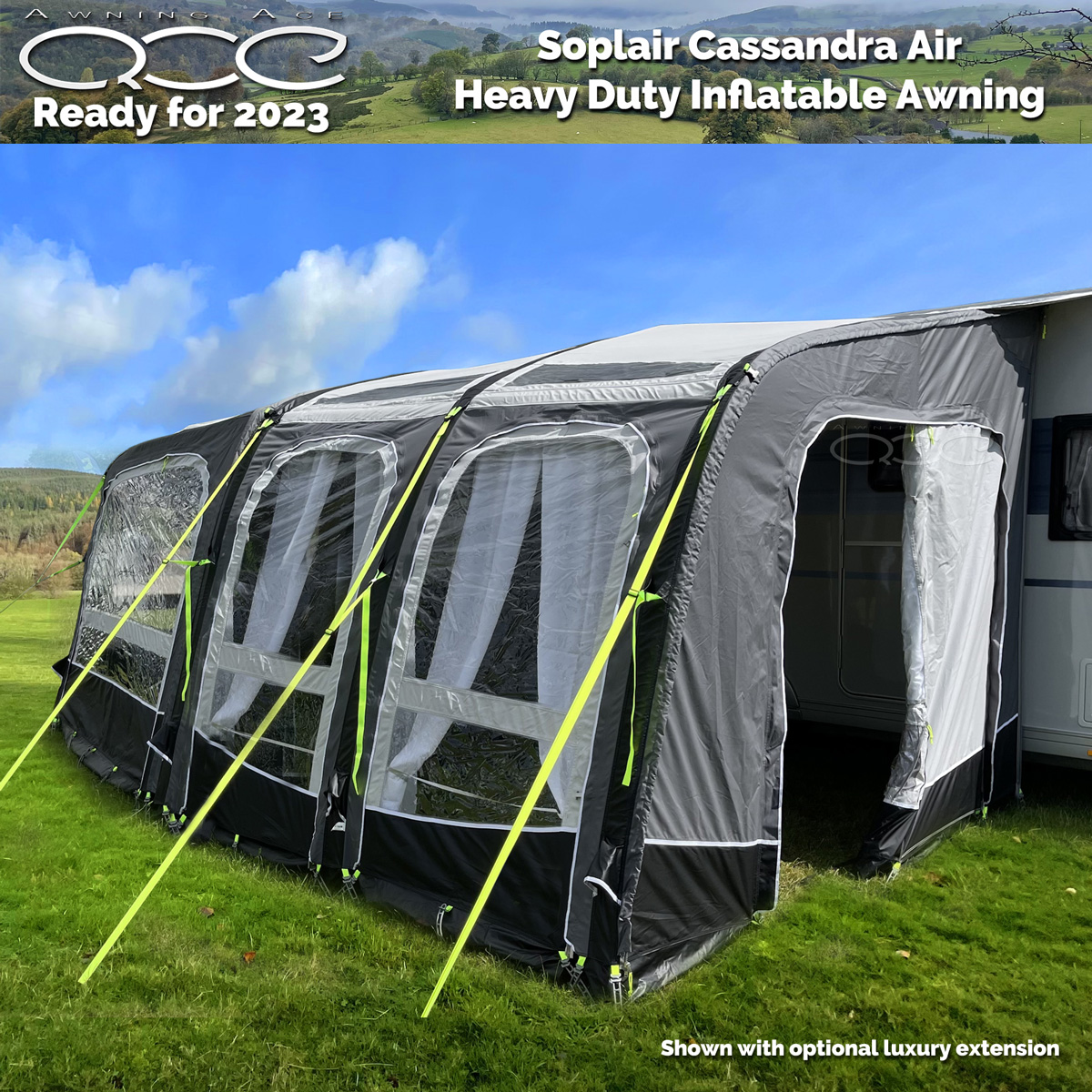 Soplair Cassandra Air Heavy Duty Caravan Awning - awningace.com