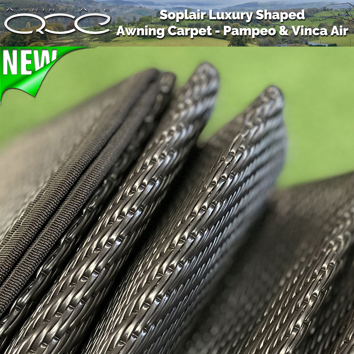 Pampeo Air & Vinca Air Luxury Shaped Awning Carpet Groundsheet ...