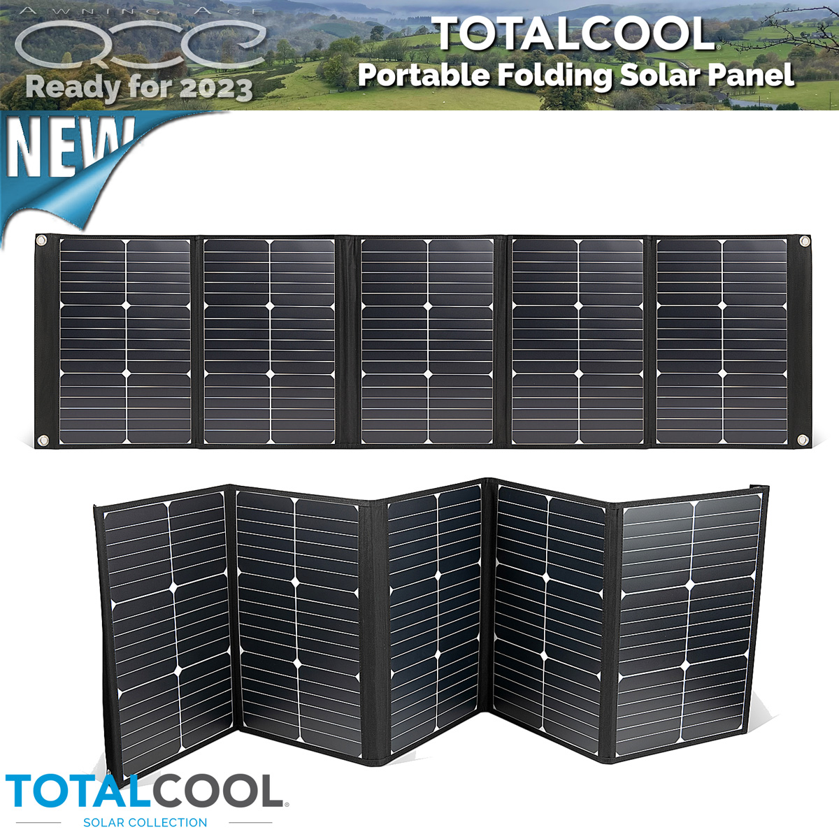 TotalSolar Portable, customisable and foldable 100W solar panel ...