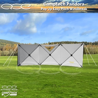 Camptech Pandora 3 Panel Pop Up Windbreak - awningace.com