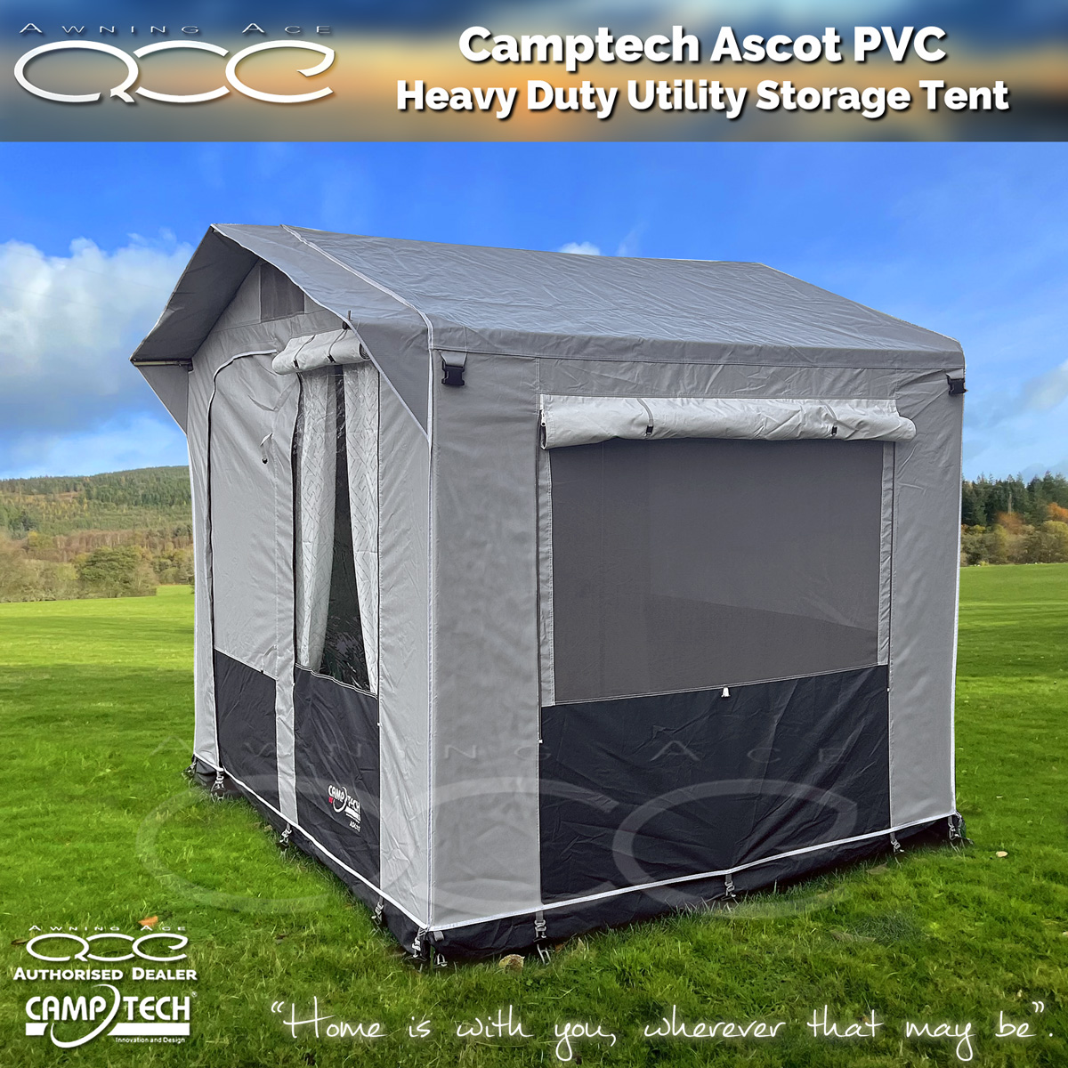 Camptech Ascot Heavy Duty PVC Utility Storage Tent - awningace.com