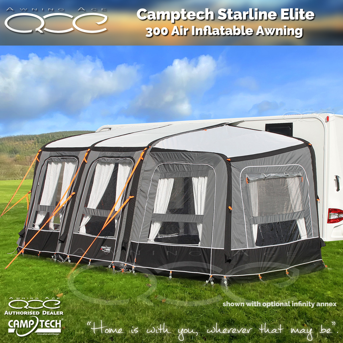 Camptech Starline Elite 300 Air Awning Bundle - awningace.com