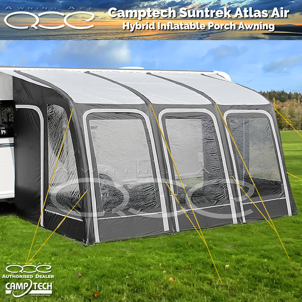 Camptech Suntrek Atlas Air Porch Awning - awningace.com