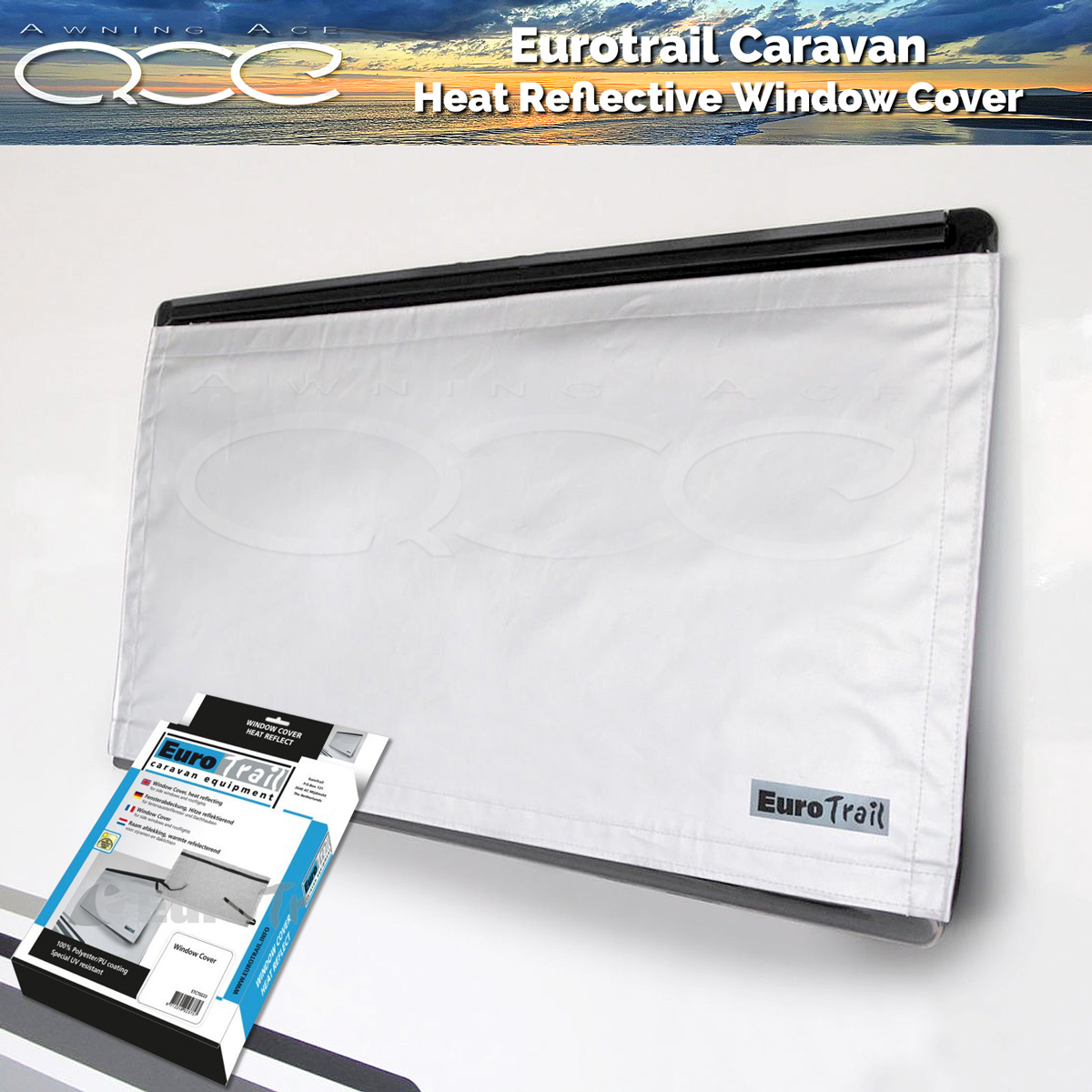 Eurotrail Heat Reflective Caravan Window Cover - awningace.com