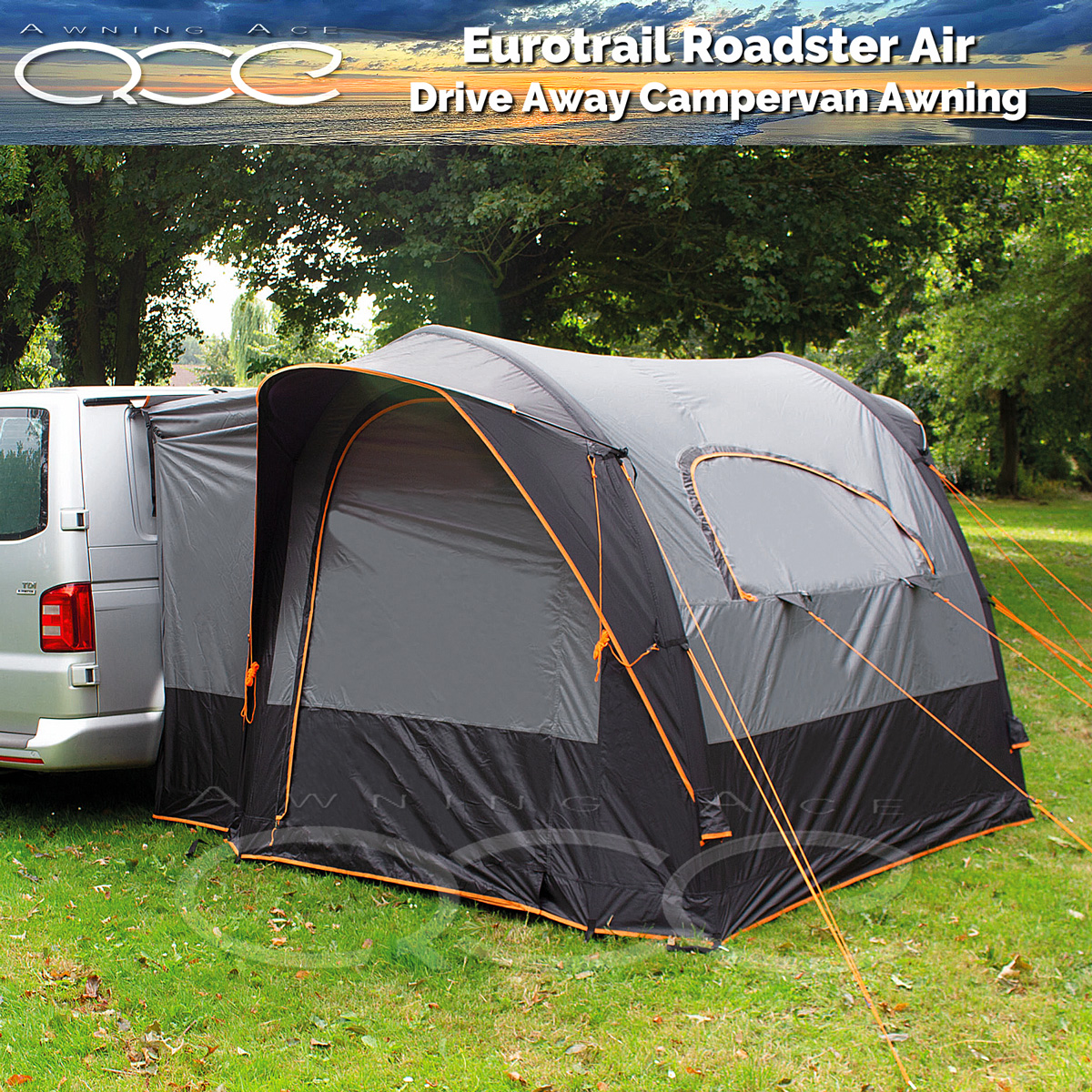 Roadster Air Easy Pitch Driveaway Campervan Awning - awningace.com