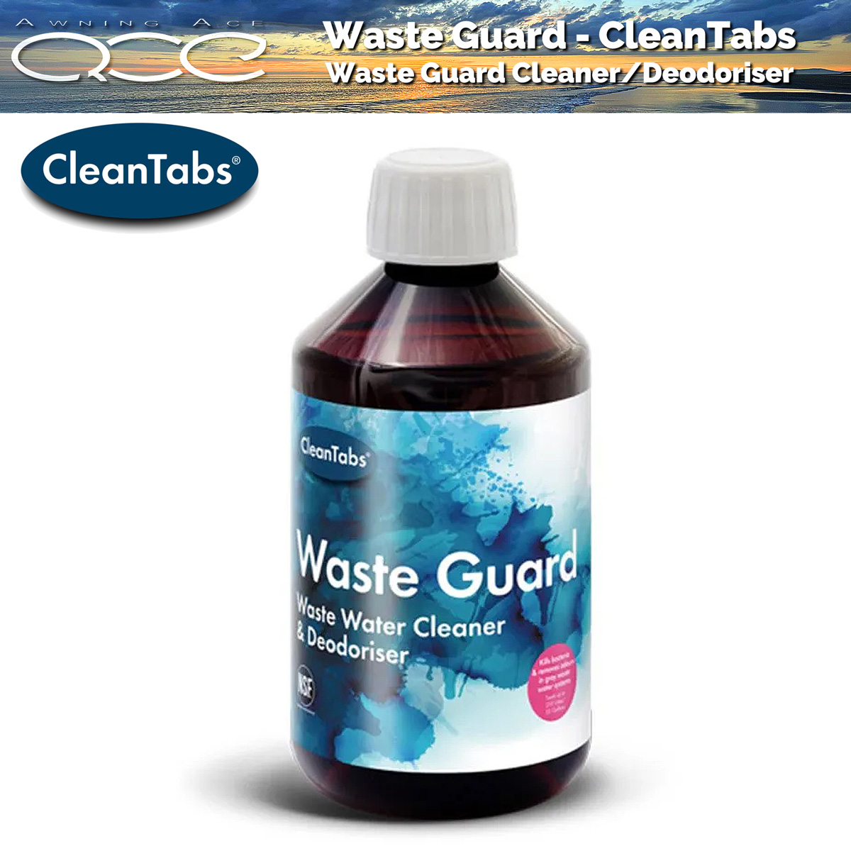 Waste Guard ClearTabs Waste Water Cleaner Deodoriser - awningace.com