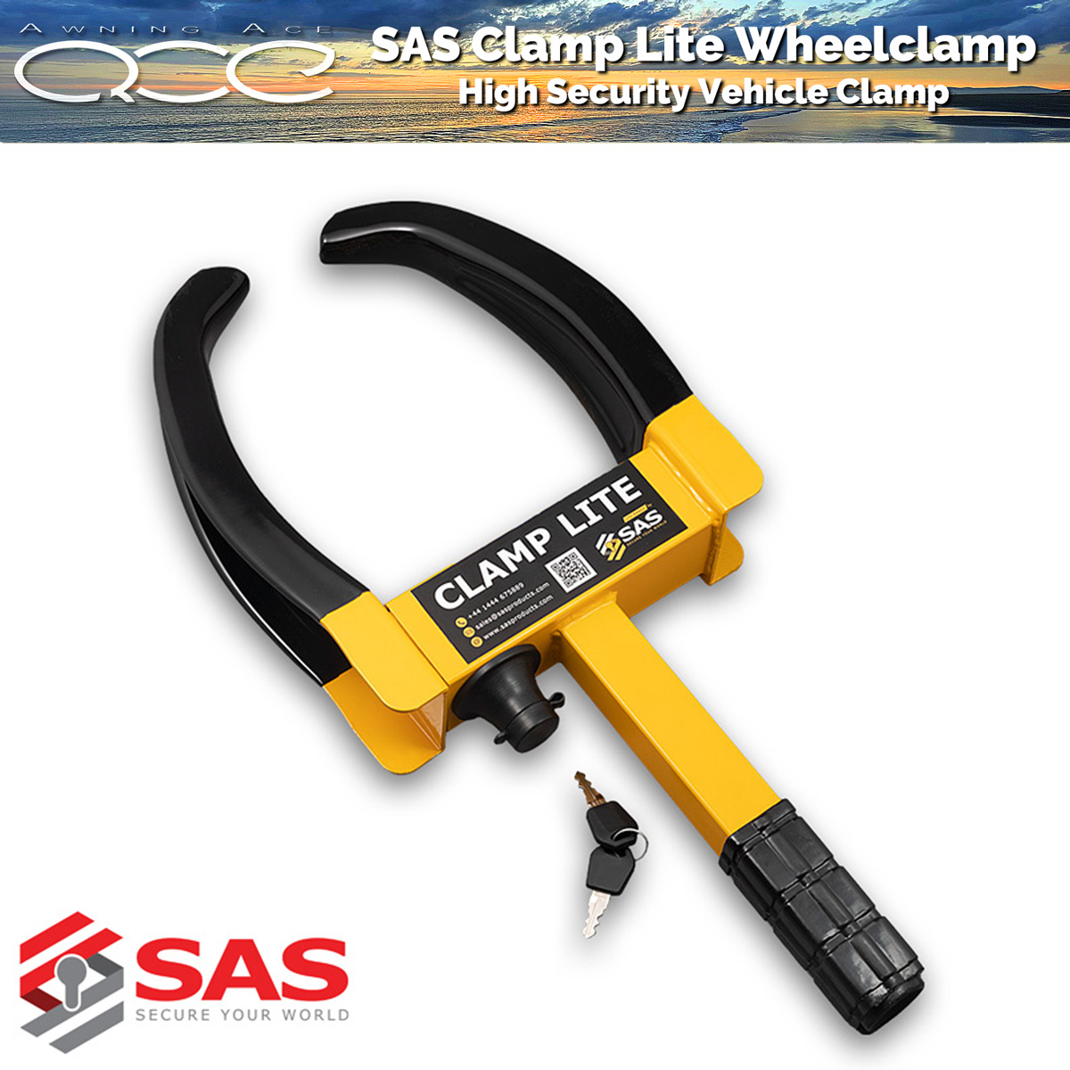Caravan Motorhome Wheel Clamp Wheelclamp - awningace.com