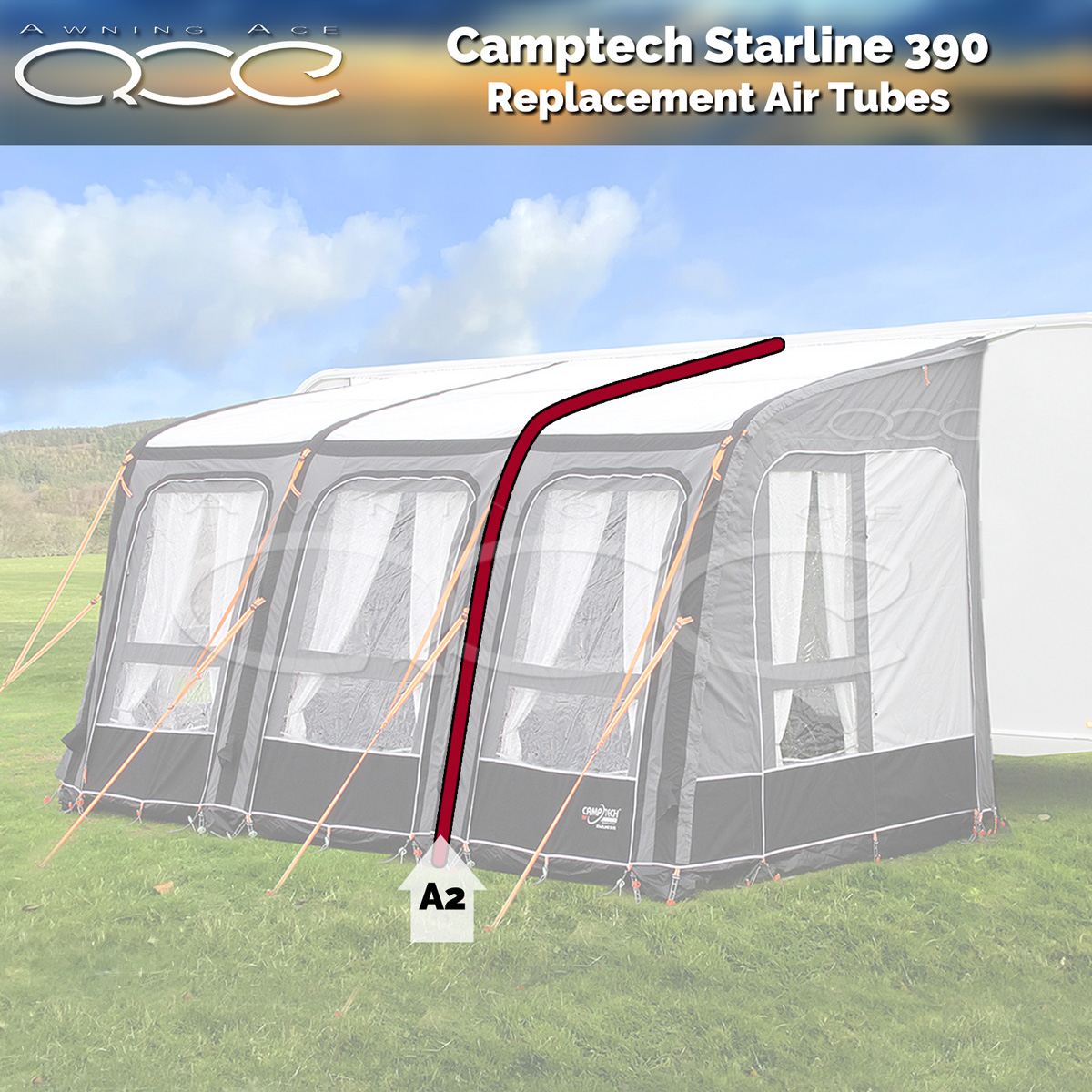Camptech Starline 260/300/390 A2 Tube Only - awningace.com