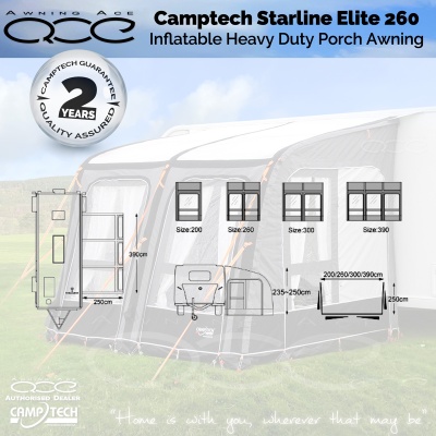 Camptech Caravan Awnings, Motorhome and Campervan Awnings - awningace.com