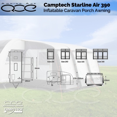 Camptech Suntrek Atlas Air Porch Awning - awningace.com