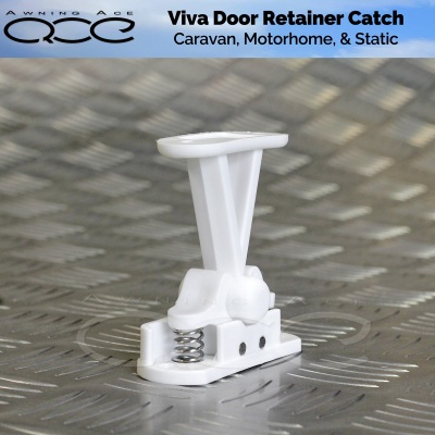 Viva Door Retainer Catch Latch White - awningace.com