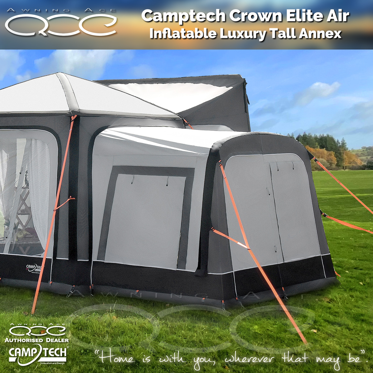 Camptech Crown Elite Side fitting bedroom annex - awningace.com