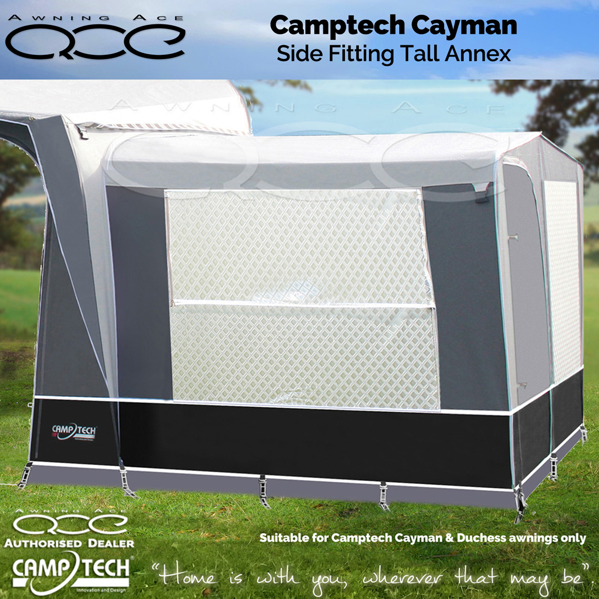 2022 Camptech Tall Touring (Cayman T) Bedroom Annexe - awningace.com