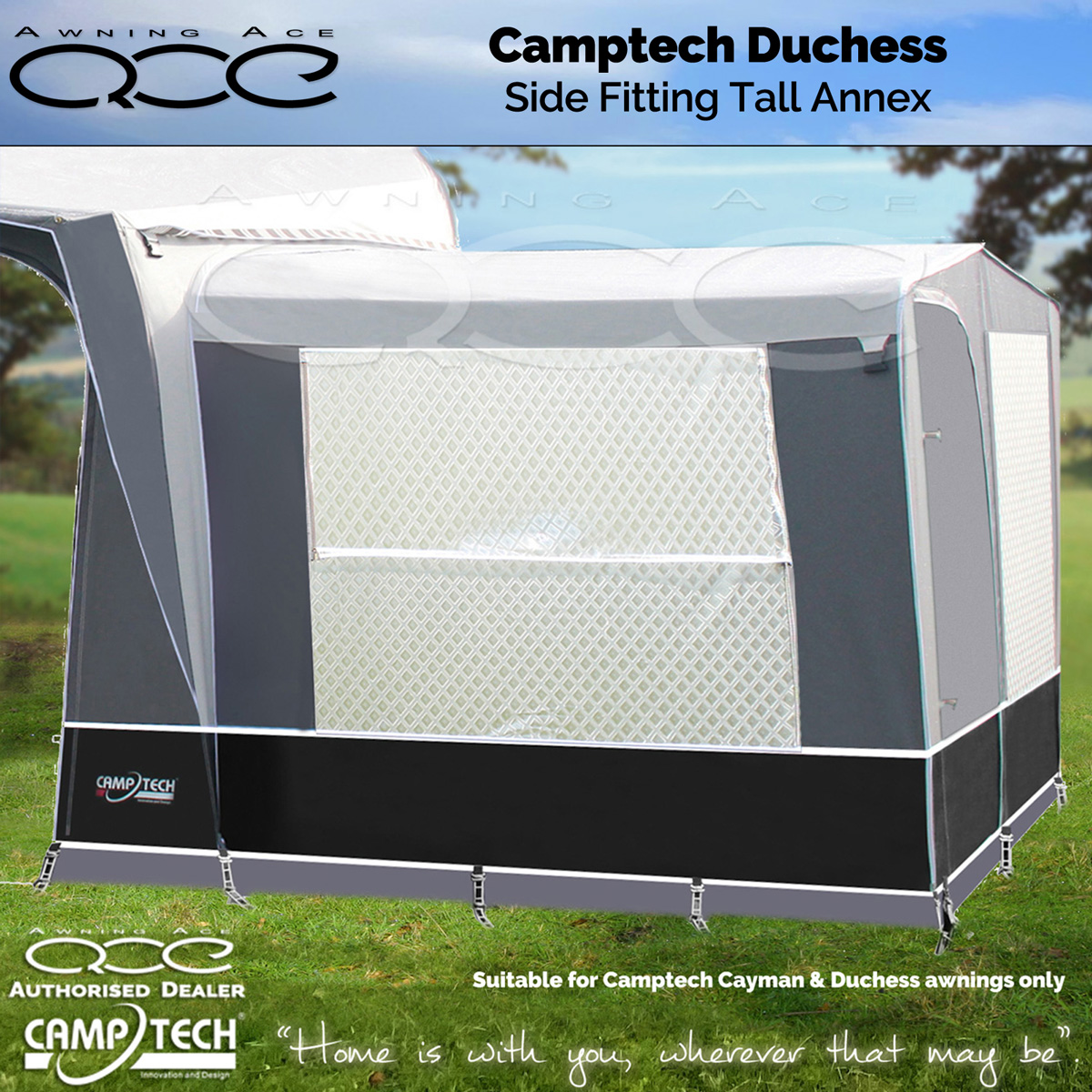 Camptech Duchess Tall Touring Bedroom Annexe - awningace.com