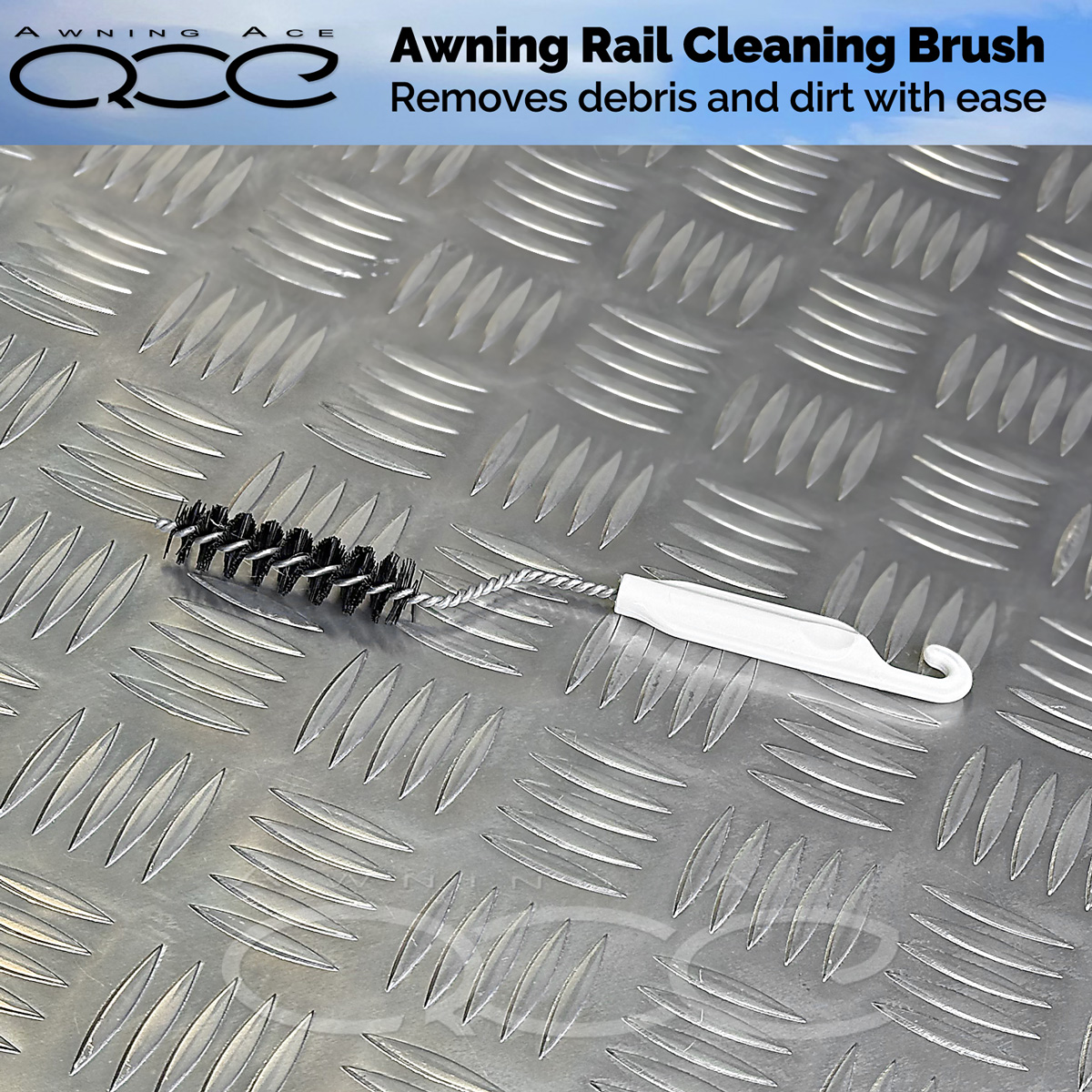 W4 Awning Rail Cleaning Brush For Caravan Motorhome Care - awningace.com