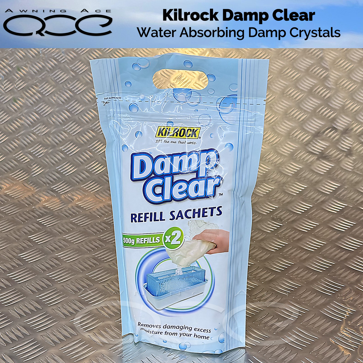 1kg Kilrock Damp Clear Absorption Crystals - awningace.com