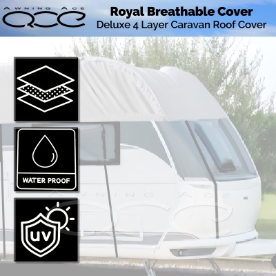 Royal Premium Caravan Front Towing Cover - awningace.com