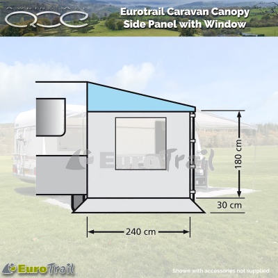 Camptech Caravan Sun Canopy and Camptech Sun Shades - awningace.com